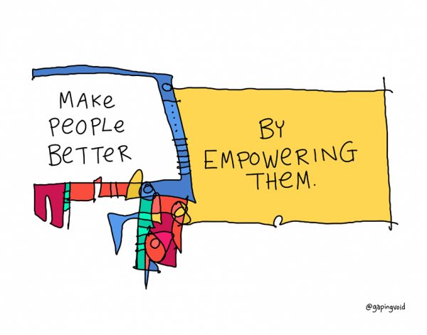 how to empower your team - Gapingvoid