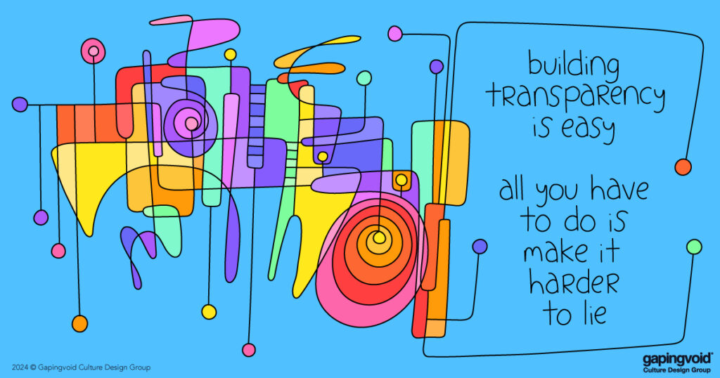 They pretend to pay us, we pretend to work - Gapingvoid