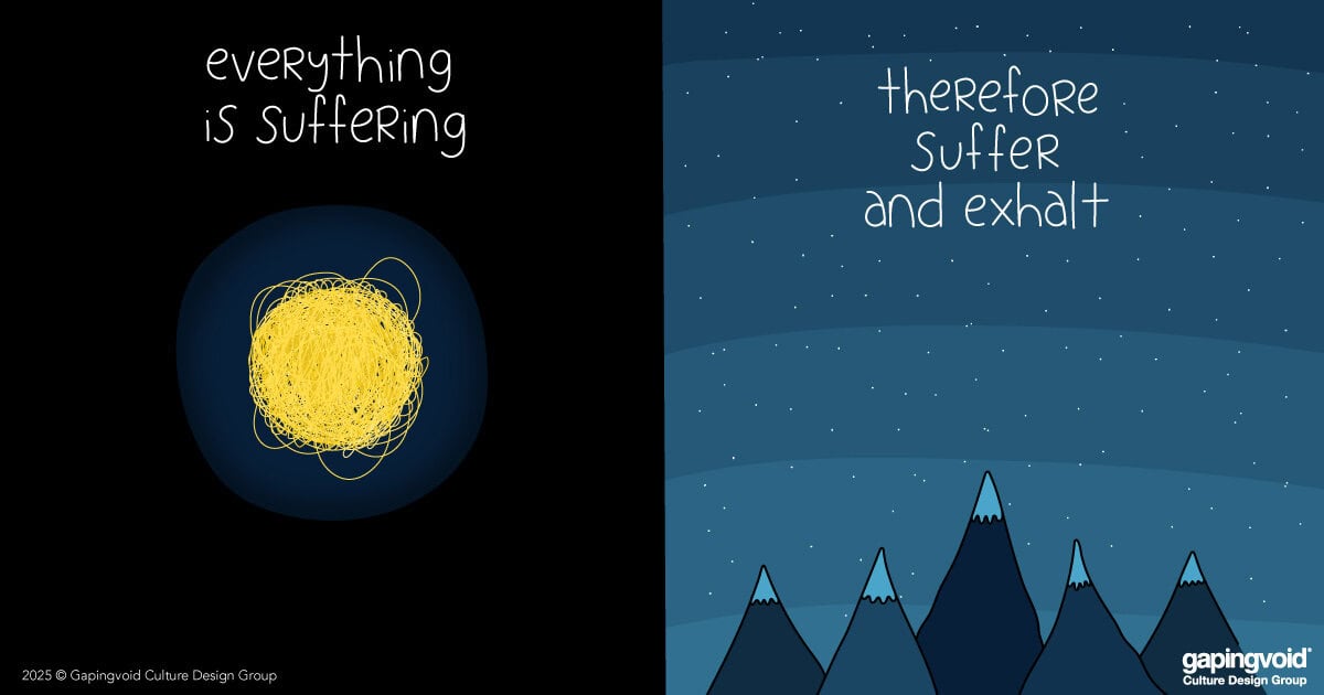 Striving or Boredom, Your Call — Gapingvoid